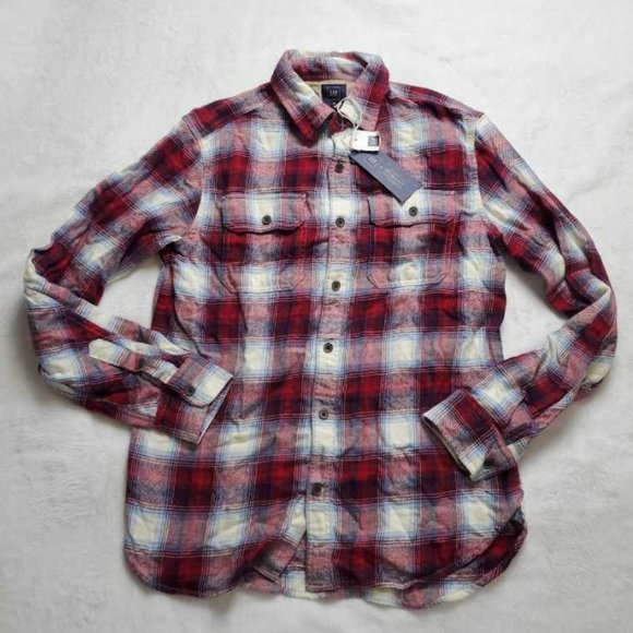 GAP | Shirts | New Mens S Gap X Pendleton Colab Red Plaid Flannel Shirt | Poshmark